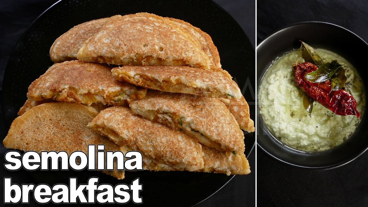 Semolina Breakfast Recipe | Easy Suji Breakfast Recipe | Coconut ...