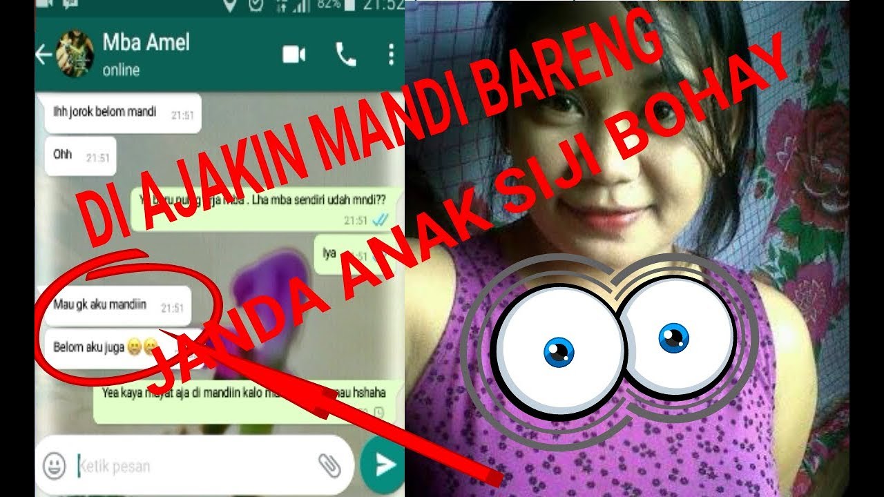 Di ajak mandi bareng sama janda bohay anak siji(chat prank hot) - YouTube