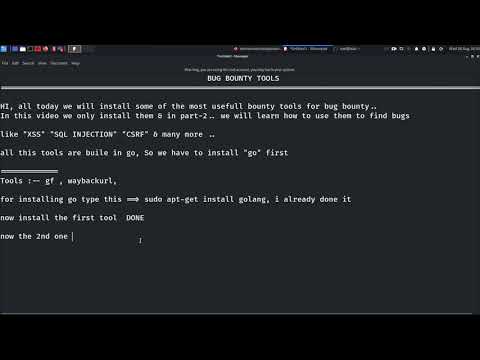 Gf & waybackurls tools install (Bug Bounty )Tools:- Part 1 - YouTube