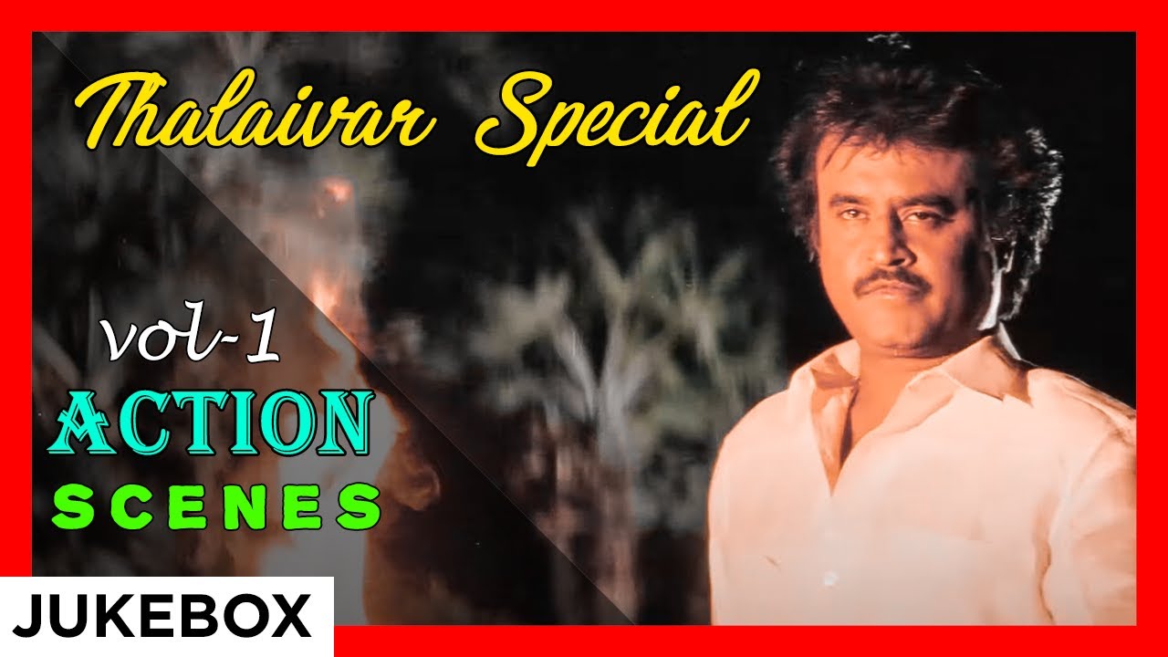 Super Star Rajini Fight Scenes Vol 1 | Happy Birthday Thalaivar ...