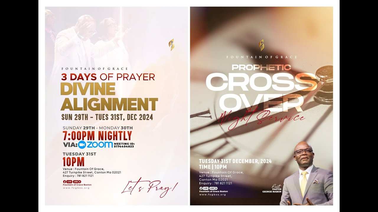 Prophetic Cross Over Night Service || 12/31/2024 - YouTube