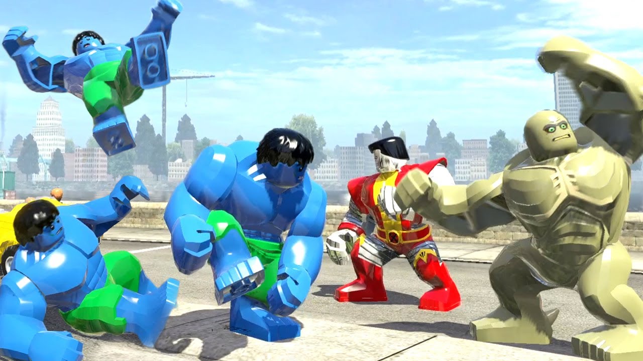Epic Battle: Abomination vs Hulk (Blue) vs Colossus in Lego Marvel ...