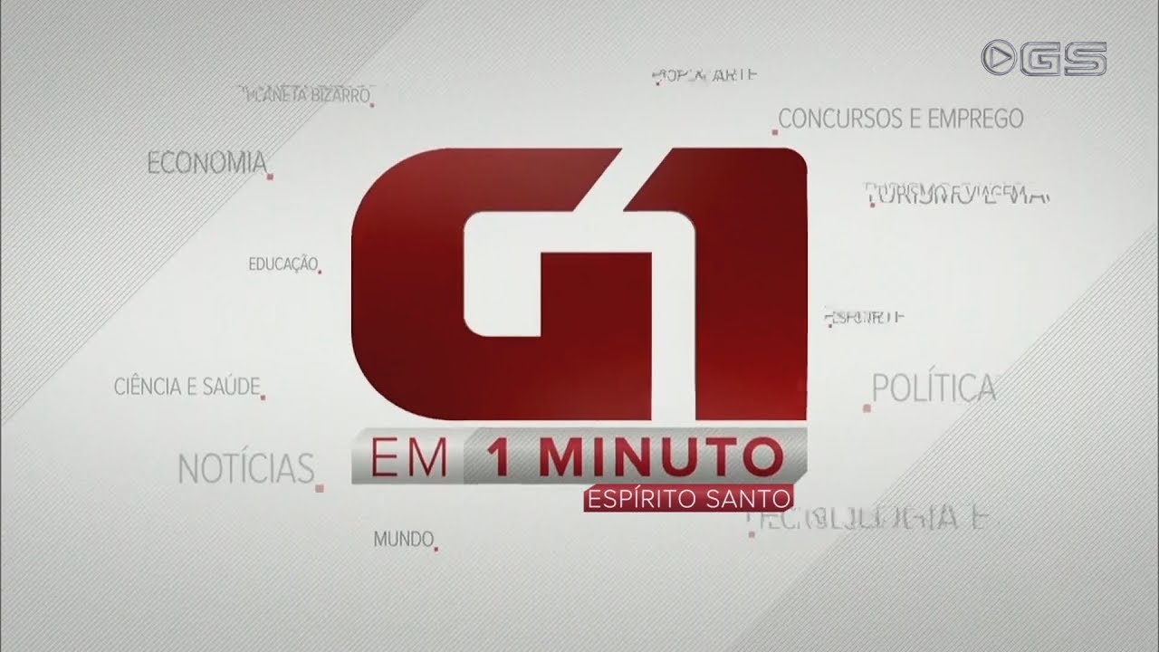 Vinheta - G1 em 1 Minuto: Espírito Santo | TV Gazeta ES (Montagem ...
