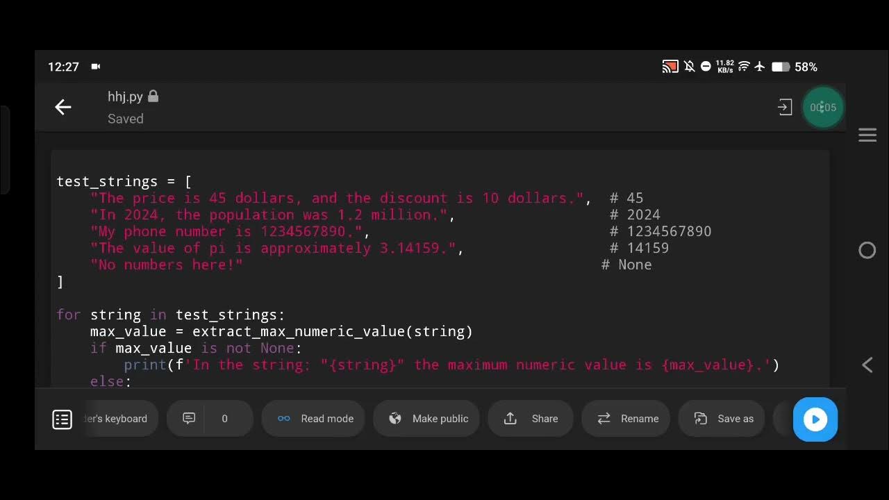 Python Regex to Extract Maximum Numeric Value from a String | Easy Tutorial - YouTube