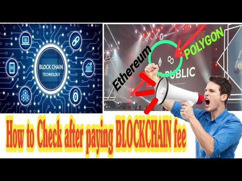 After Paying Blockchain fees How to Check transaction in polygon site # ...