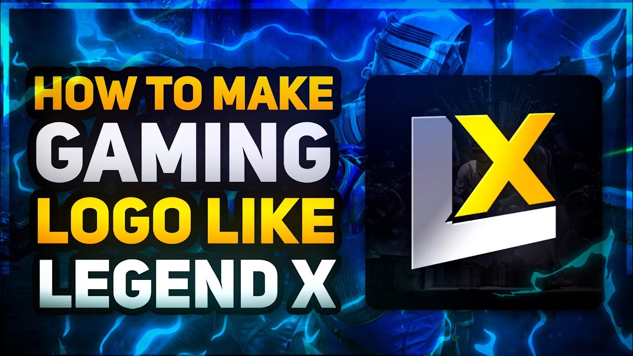 How To Make Gaming logo like Legend X || legend x logo tutorial in ...