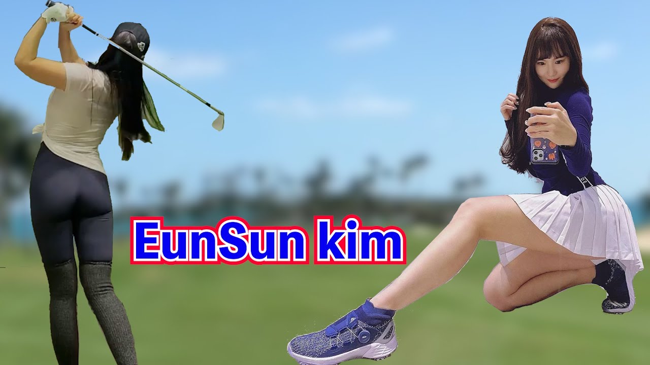 김은선_아름다운 몸매의 부드러운 스윙 ️キム・ウンソン_美しいボディの柔らかいスイング⛳️KLPGA Kim EunSun_A soft swing with a beautiful ...