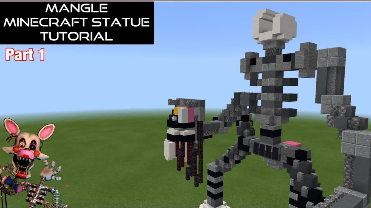 The Mangle Minecraft Statue Tutorial (FNaF VR) PART 1 - YouTube