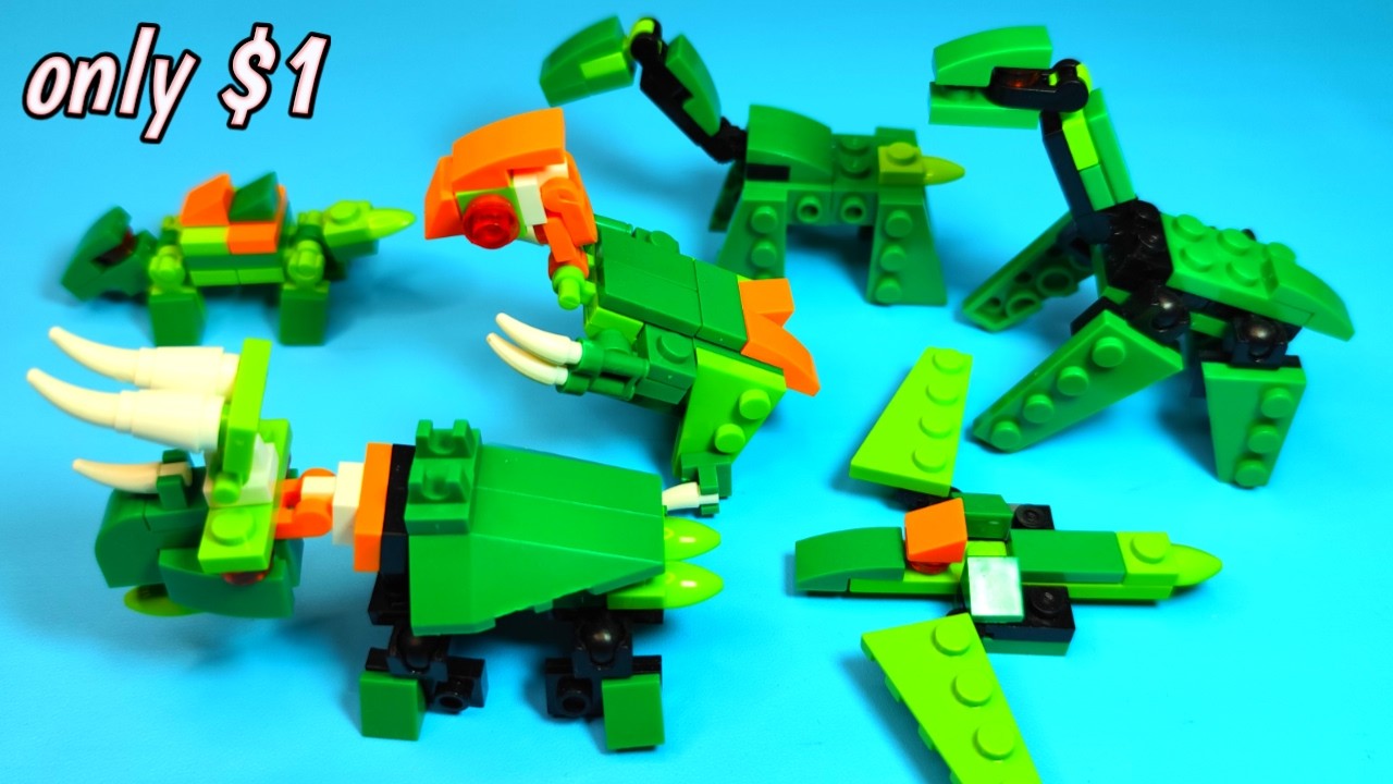 lego dinosaurs speed build - YouTube