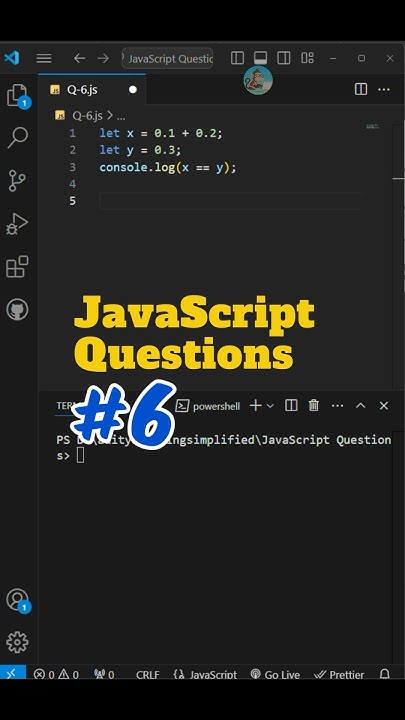#6 : JavaScript Questions Series. #coding #javascript #webdevelopment #codingsimplifiedspace ...