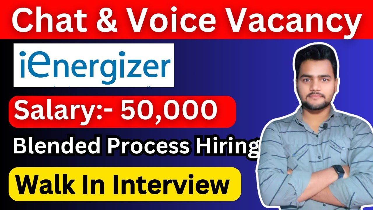 iEnergizer Recruitment | Chat process 2024 | iEnergizer noida sector 60 ...