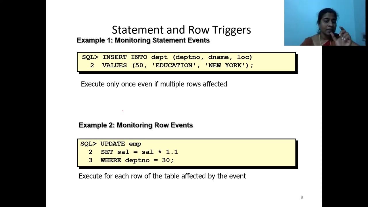 DBMS - Lab 7 Triggers - YouTube