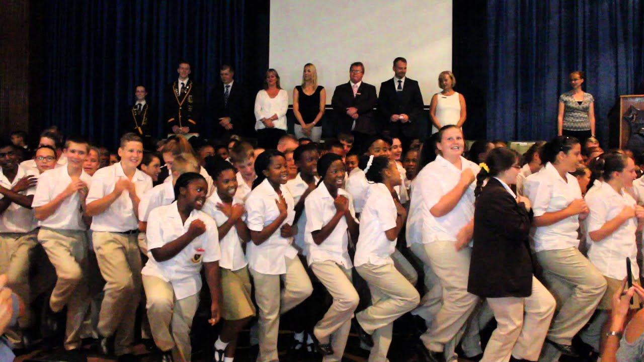The Rand Park High School Grade 8s sing their Grade 8 song at their ...