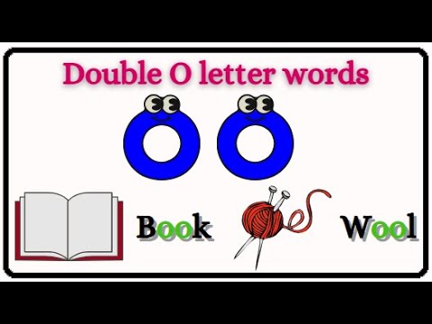 Double o letter words | 'oo' digraph sound | Sound OO | four letters ...