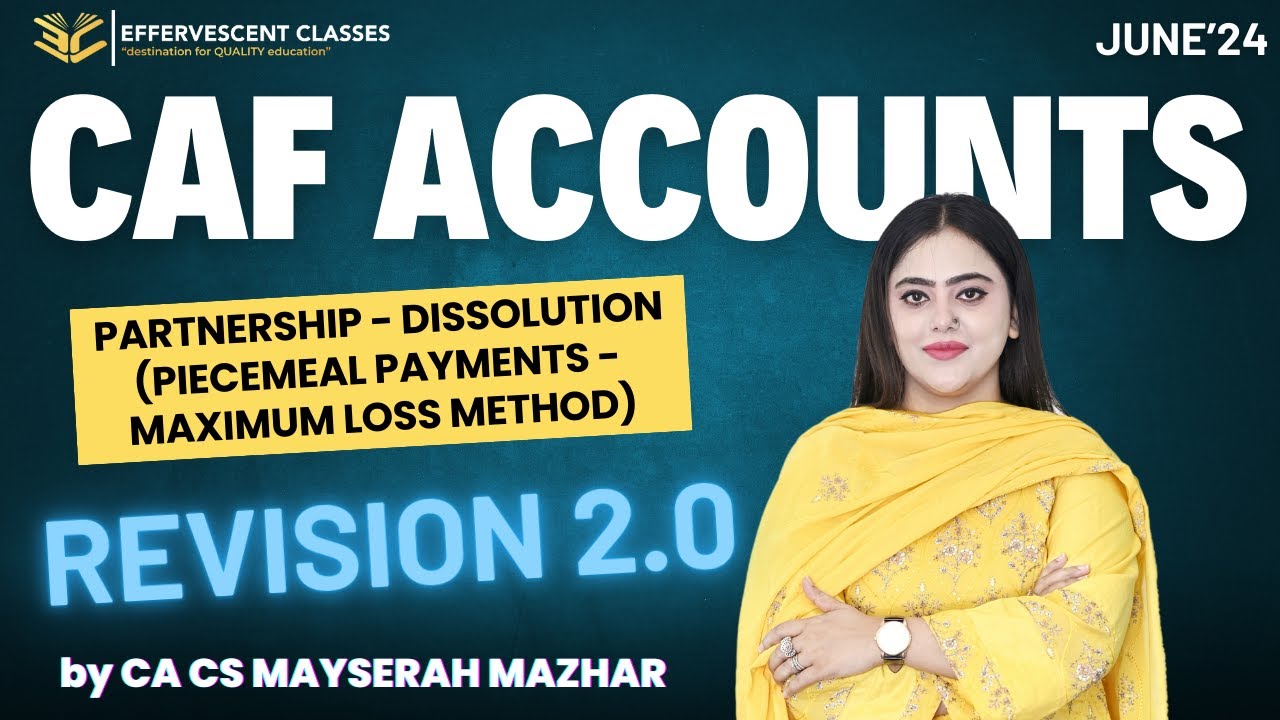 CA-Foundation Accounts June/Sept'24 | Revision 2.0 | Piecemeal-1 | CA ...