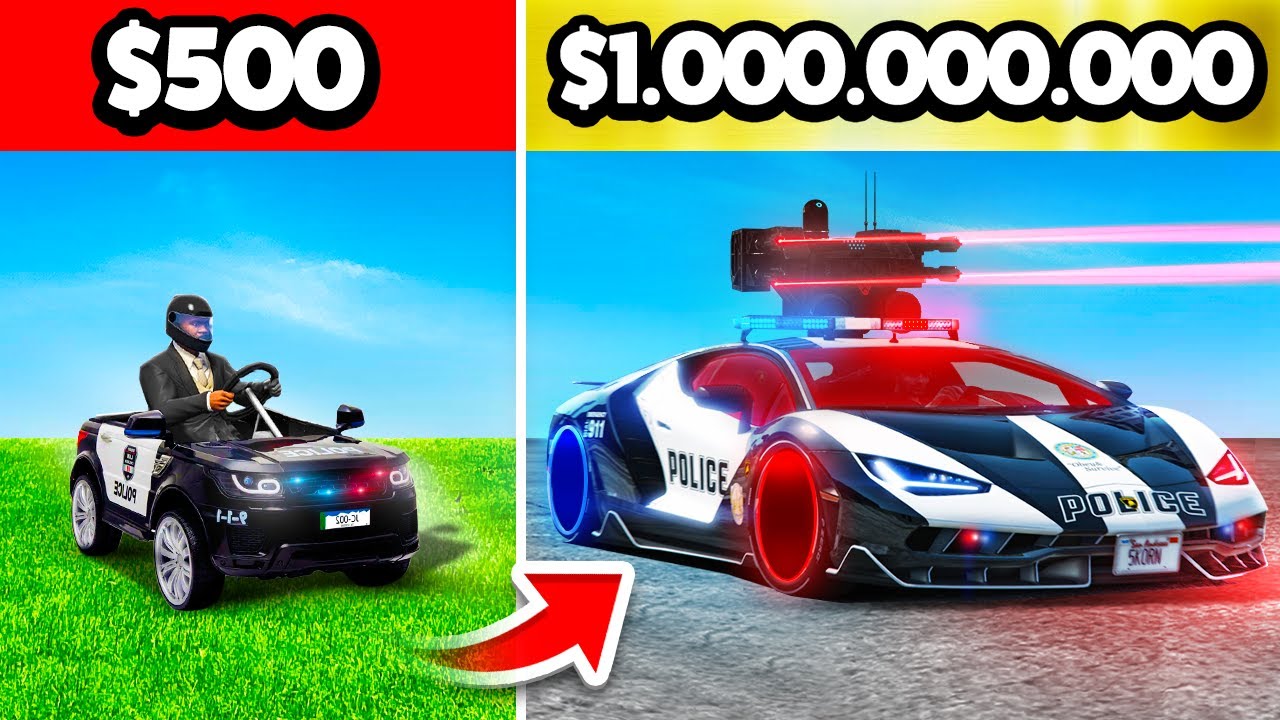 Upgrading 500 To 1 000 000 000 Police Car In GTA 5 YouTube