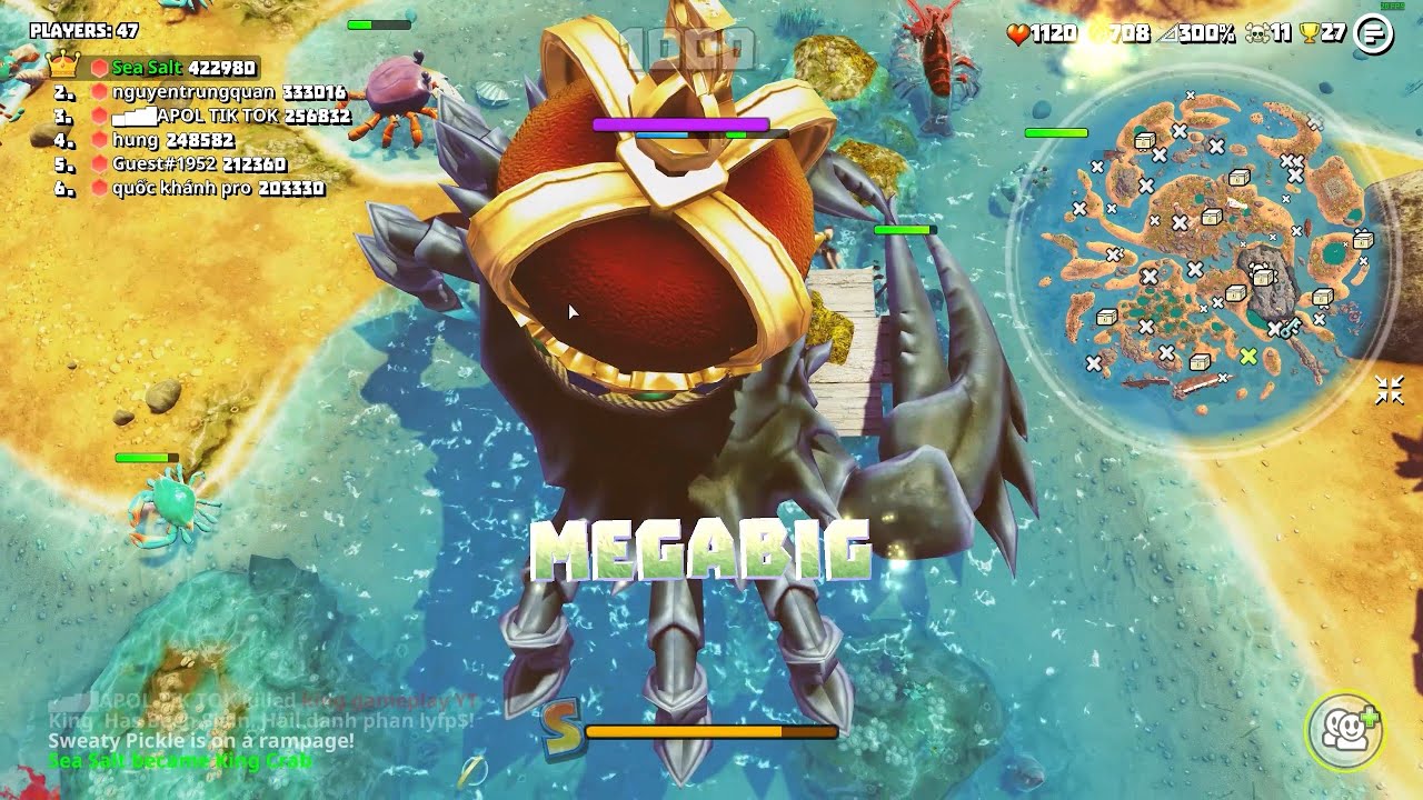 King Of Crabs - Demon Crab Megabig Frenzy 30 Kills - YouTube