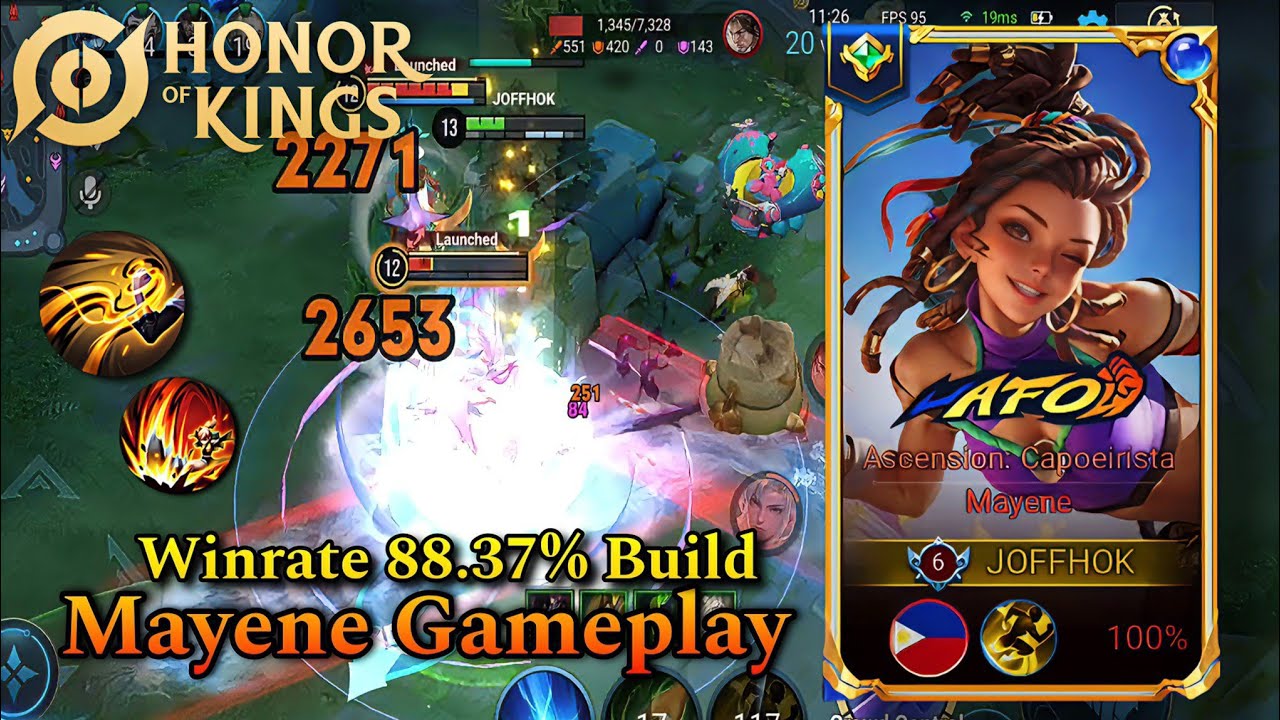 EPIC MAYENE INSANE GAMEPLAY IN HONOR OF KINGS| Mayene Best Build Honor ...