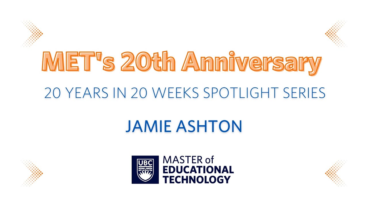 Jamie Ashton - MET Spotlight 20 Years in 20 Weeks - YouTube
