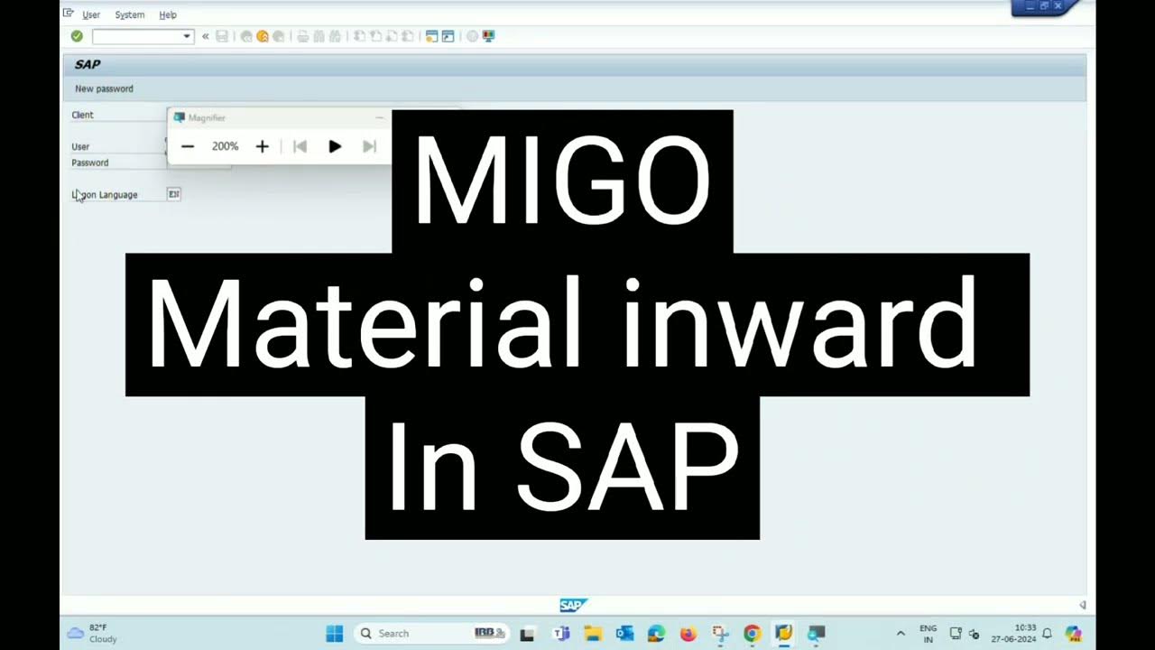 Inventory Management with SAP MIGO -MB90 - YouTube