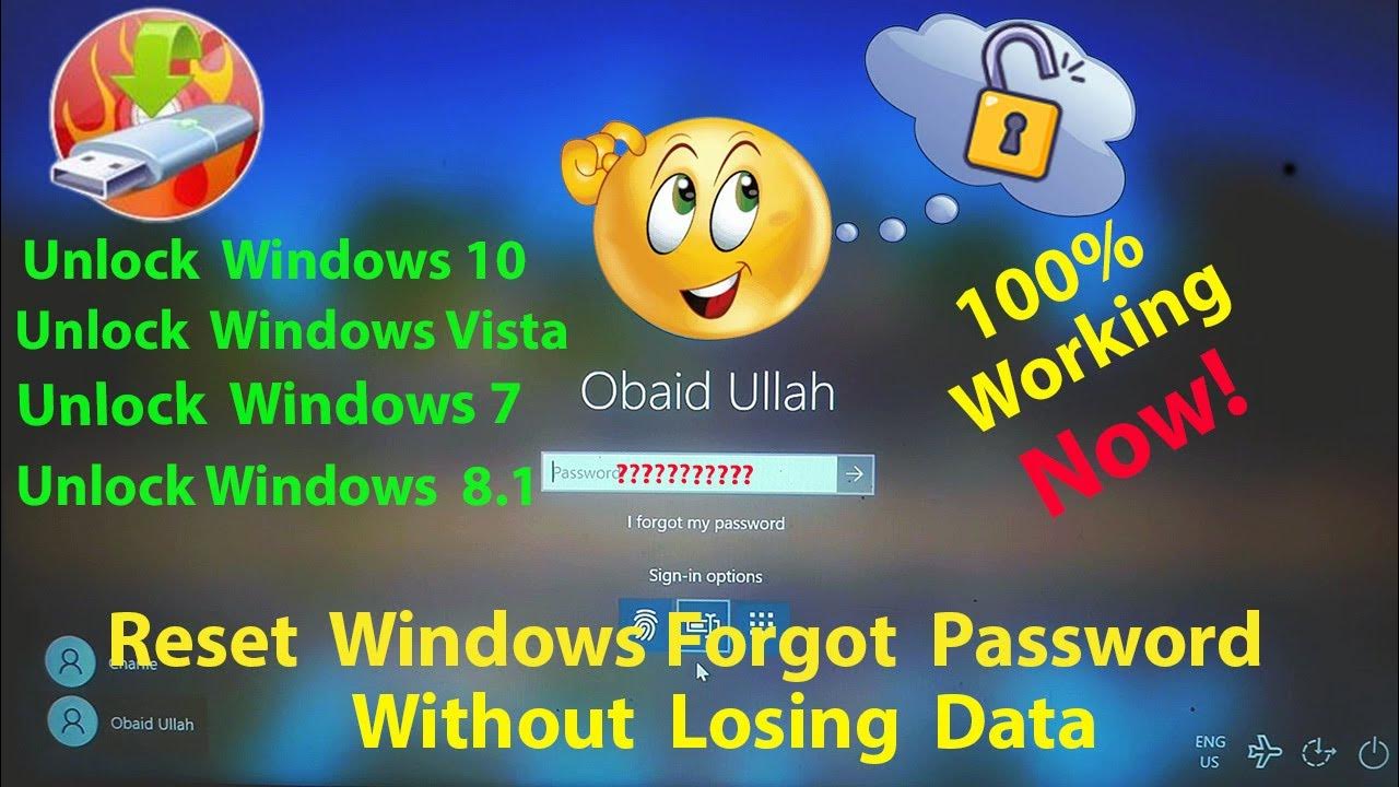 Reset Windows 10 Forgot Password | How To Unlock Windows Without Password | Unlock Windows For ...