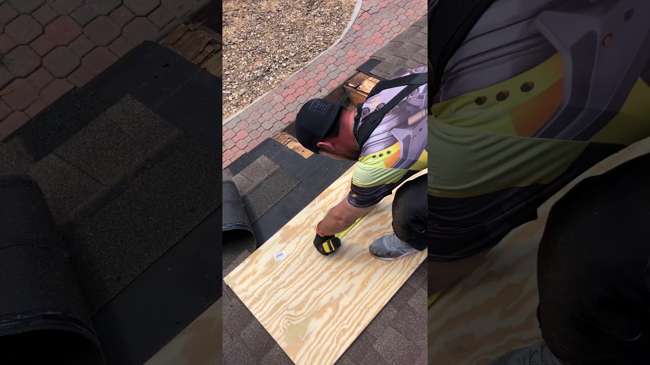 HOW TO PROPERLY REPAIR A HOLE IN YOUR ROOF - YouTube