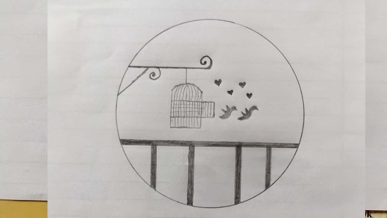 Make a beautiful drawing on paper easily ( step by step)learn a ...