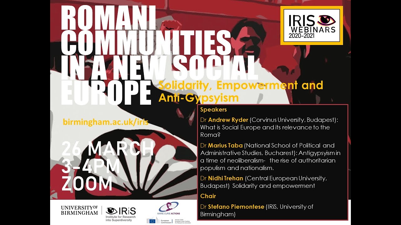 Romani communities in a new social Europe: IRiS webinar - YouTube