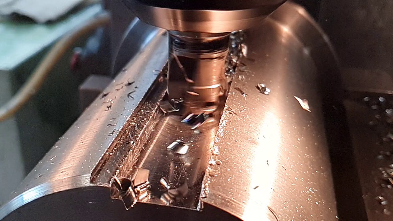 1500RPM APKT cutter slow motion - YouTube