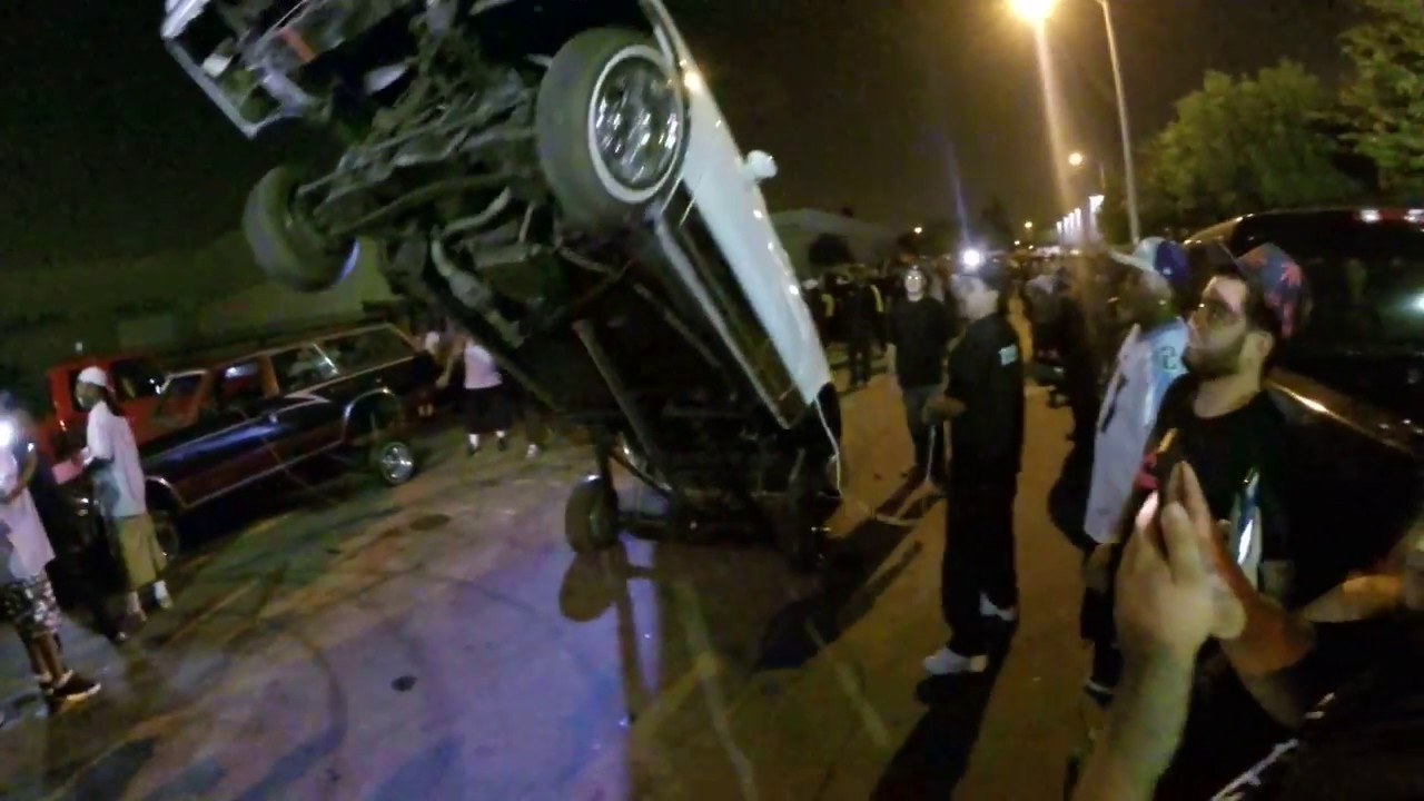 Lowrider hopping competition part 1 - YouTube
