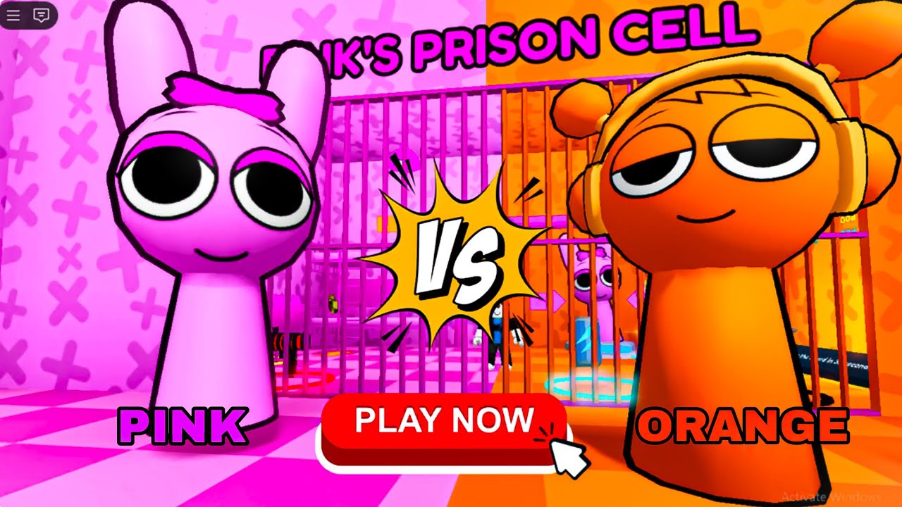 PINK VS ORANGE SPLANKI'S PRISON RUN (Obby) ROBLOX FULL GAME #roblox # ...