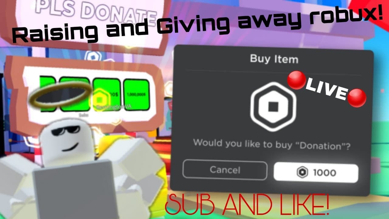 PLS DONATE RAISING (RASING ROBUX FOR FUTURE STREAM) *LIVE* - YouTube