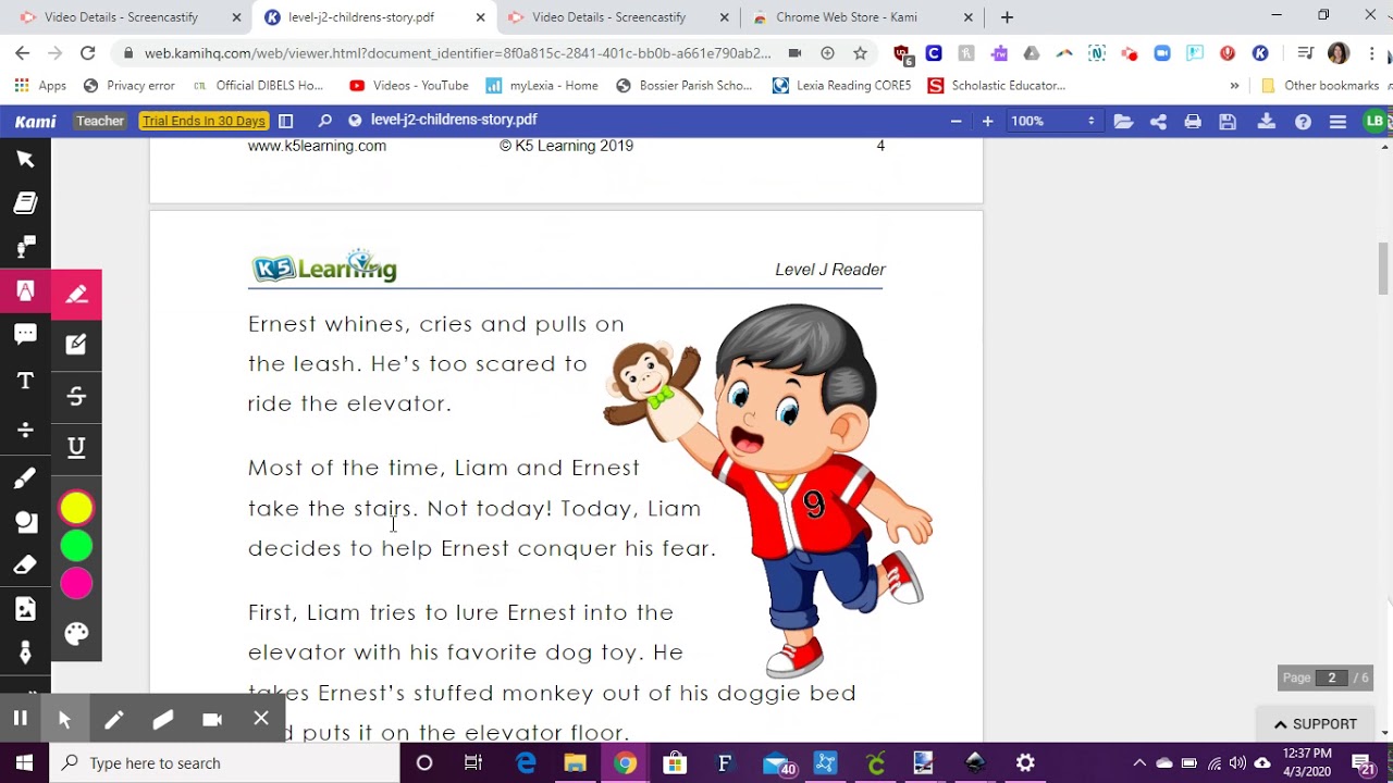 Student Tutorial on Tools in Kami - YouTube