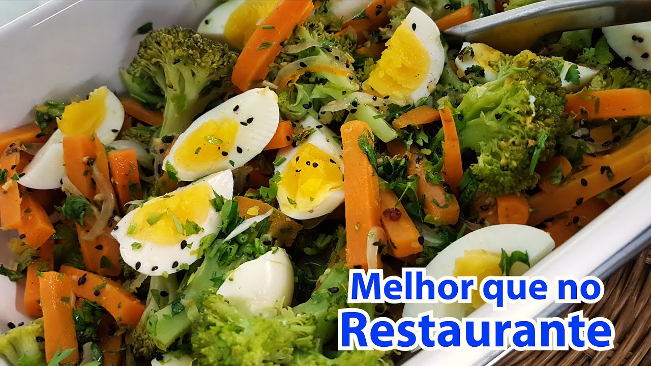 Salada De Brócolis Melhor Do Que A Do Restaurante Youtube