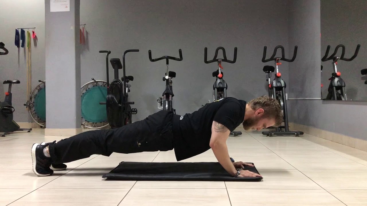 Prancha isométrica com cotovelos semi fletidos - YouTube