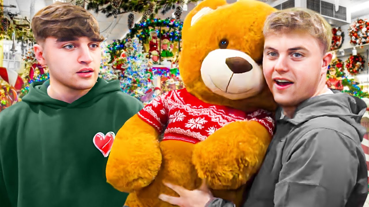 I Took Chazza Christmas Decoration Shopping.. - YouTube