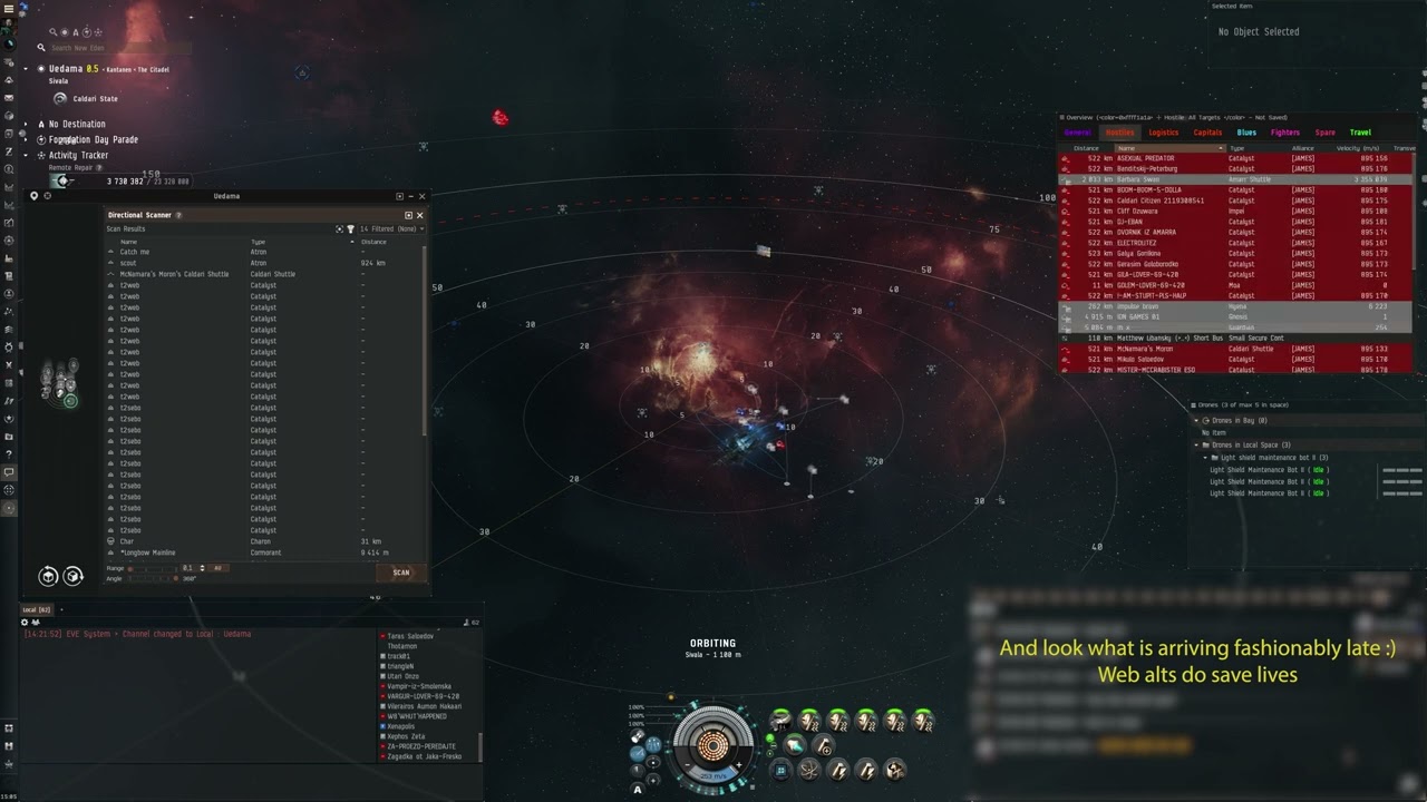 EVE Online - Charon webbed and lived - YouTube