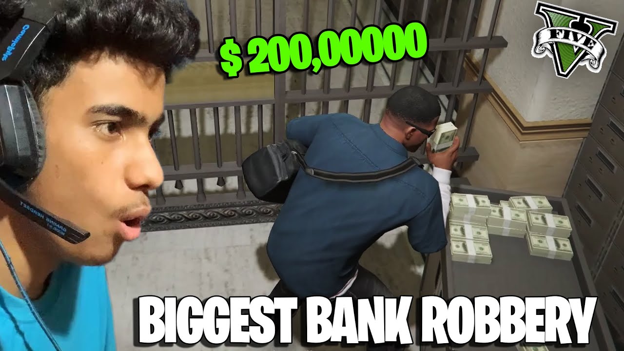 BIGGEST BANK ROBBERY EVER IN GTA 5 [ Funny Mod ] | Part #1 - YouTube