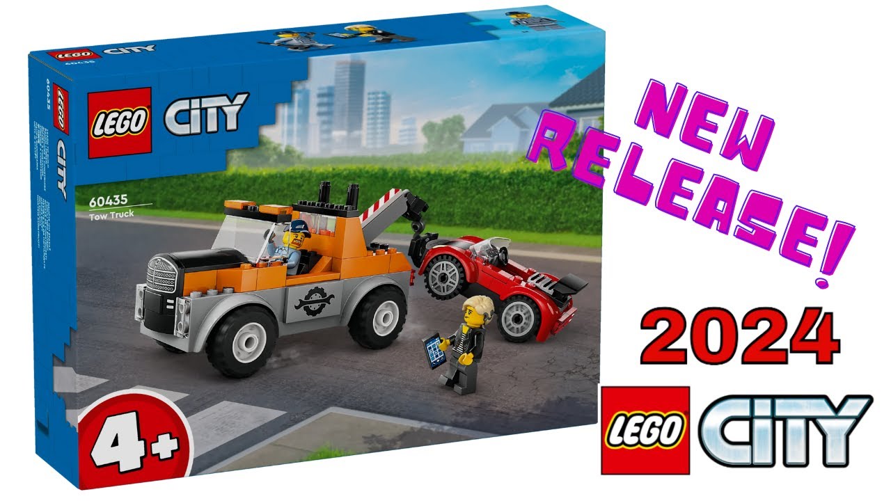 LEGO City 60435 Tow Truck and Sports Car Repair | Speed Build | City ...