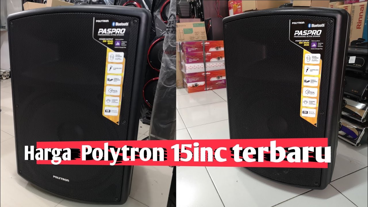 Review speaker portable polytron 15 inch 2023 - YouTube