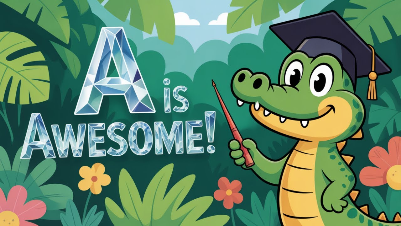 The ABC Phonic Song - Learning Video : "A is for Alligator a a ...