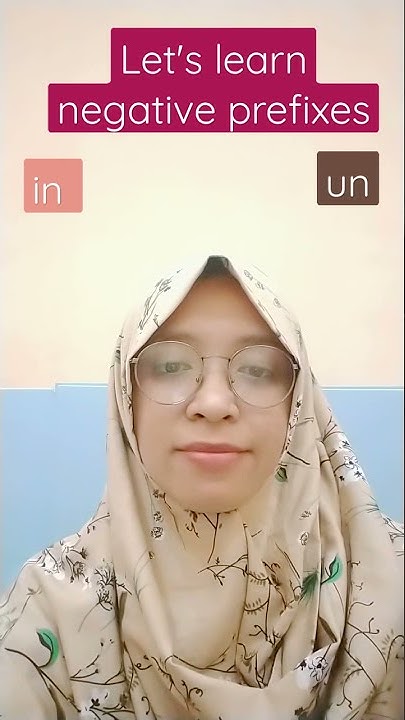Let's learn negative prefixes! - YouTube