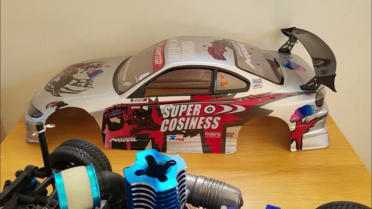 Tamiya TGS Nitro RC Car - 1/10 Scale Rolling Chassis with Xanavi Nismo GT-R Leaxn Body - RARE ...