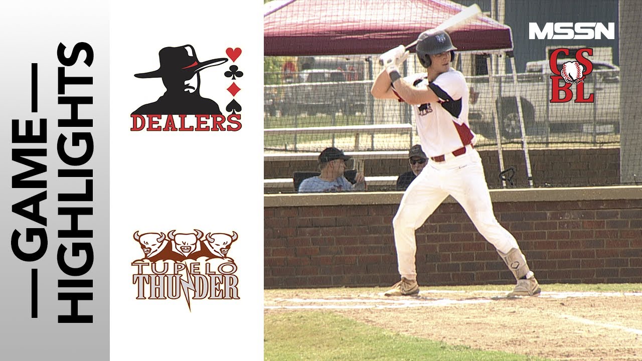 North Delta Dealers vs Tupelo Thunder Cotton States Baseball - YouTube