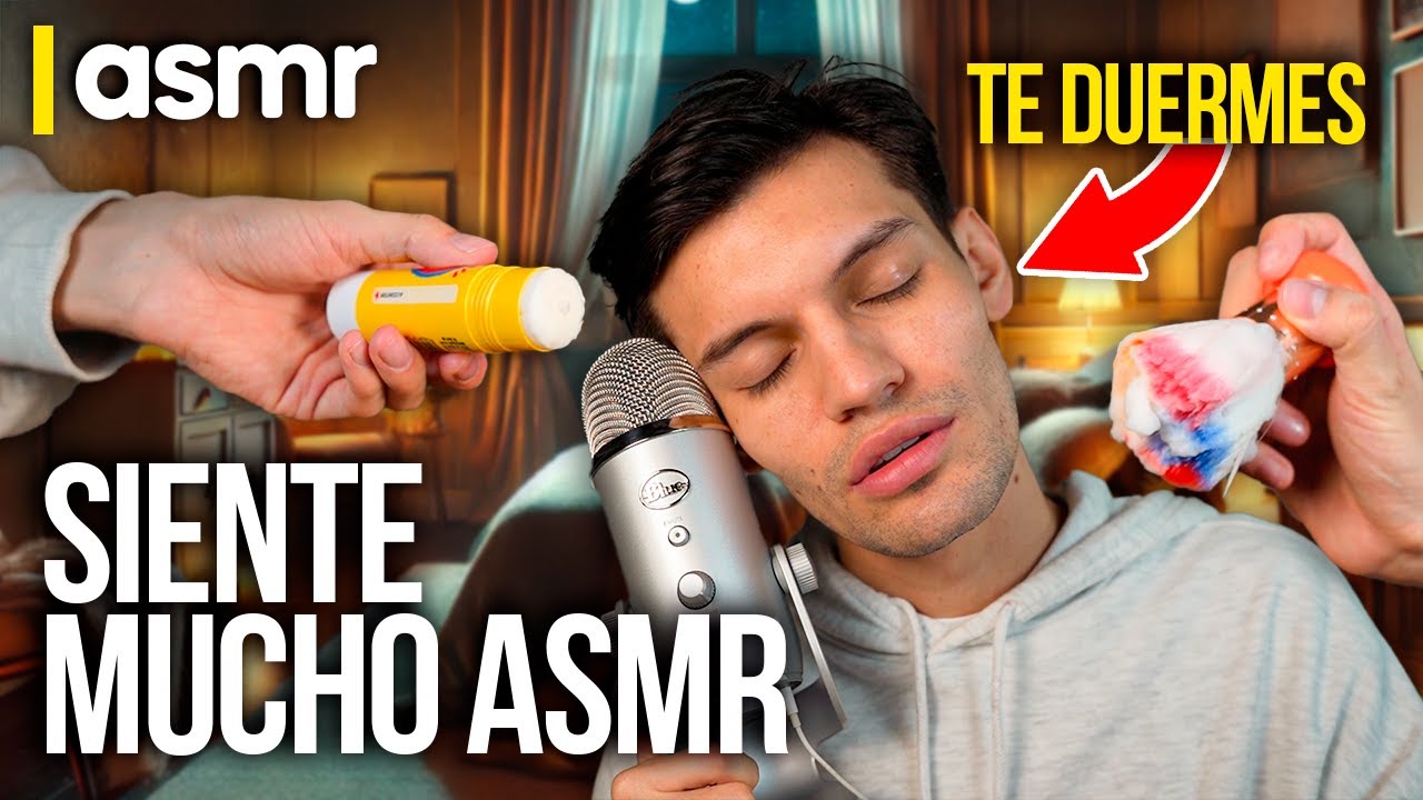ASMR español para dormir en minutos con el nuevo microfono - YouTube