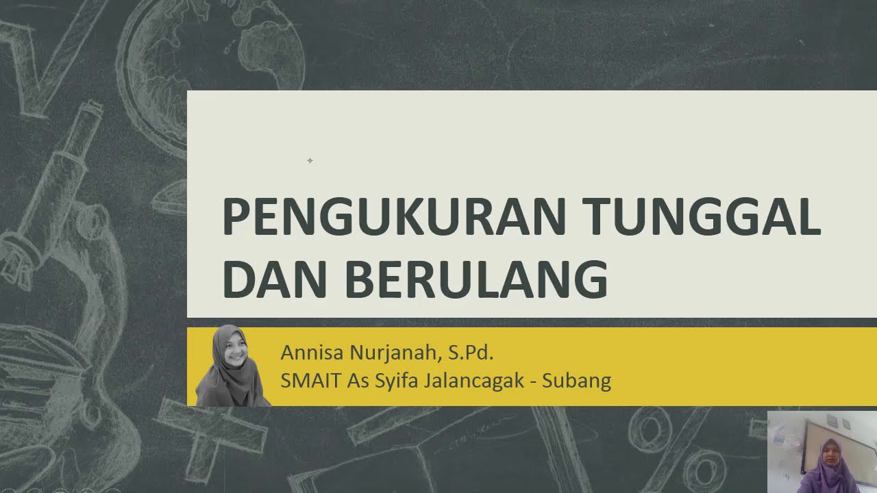 Pengukuran Tunggal dan Berulang - YouTube