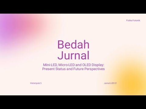 Bedah Jurnal (LED 01) Fisika Fotonik - Kelompok 5 - YouTube