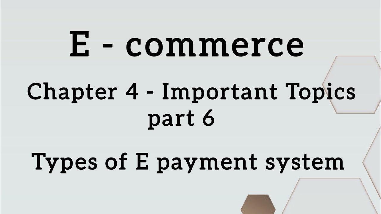 Types of E payment system - YouTube