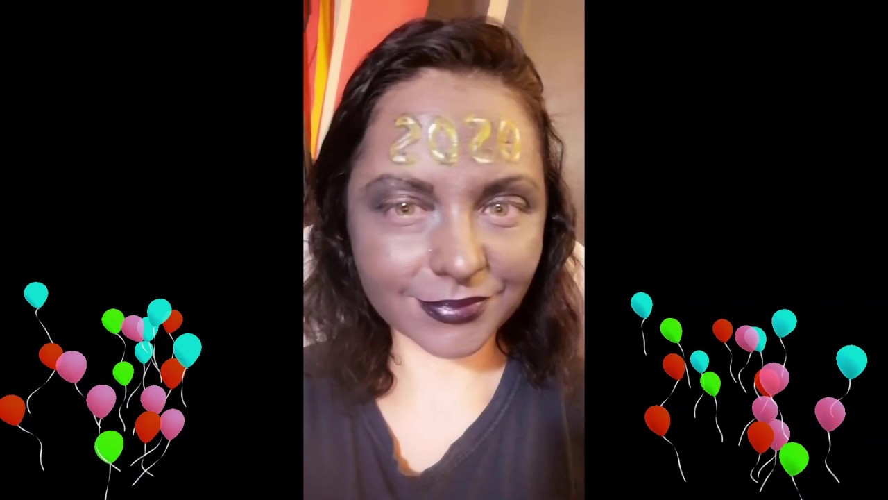 2020 makeup tutorial writing numbers on face - YouTube