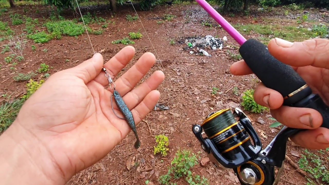 Fishing with micro lures rubber #រៀនបបក់ត្រីដោយប្រើនុយជ័រទន់តូចស្រាលៗ ...